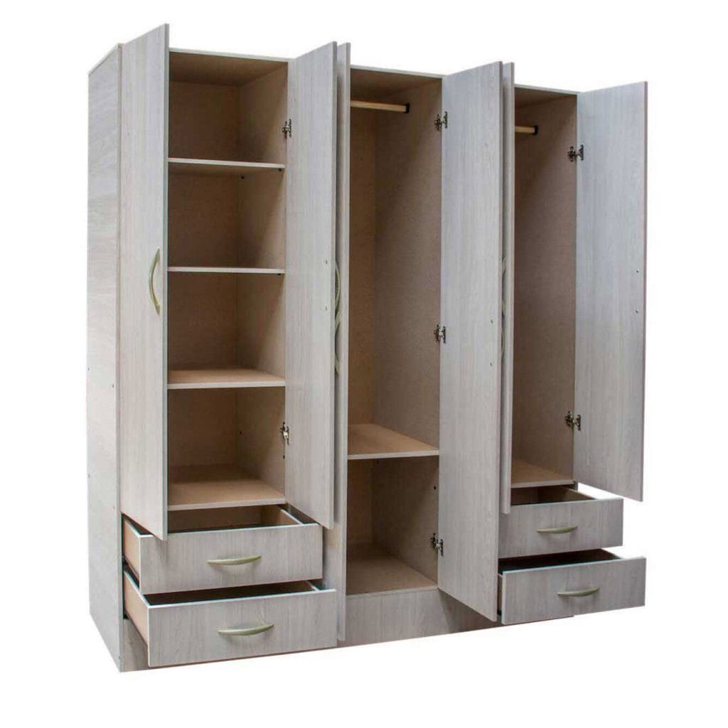 PLACARD 6 PUERTAS 4 CAJONES 916 GRIS ANDINO – Muebleriapapa